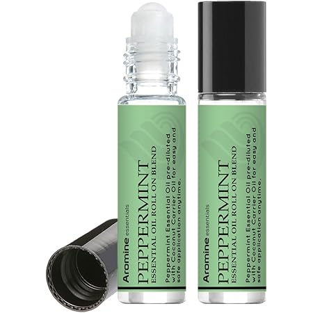 Amazon.com: Peppermint Essential Oil Roll-On - Peppermint Oil Roll-On ...