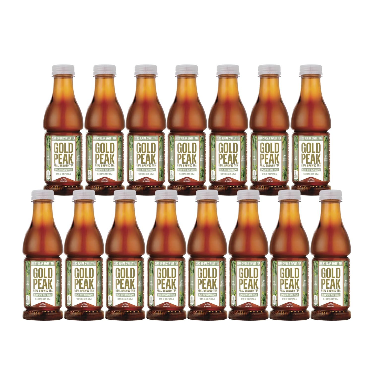 Amazon.com : Gold Peak Zero Sugar Sweet Tea Bottles, 16.9 fl oz, 15 ...