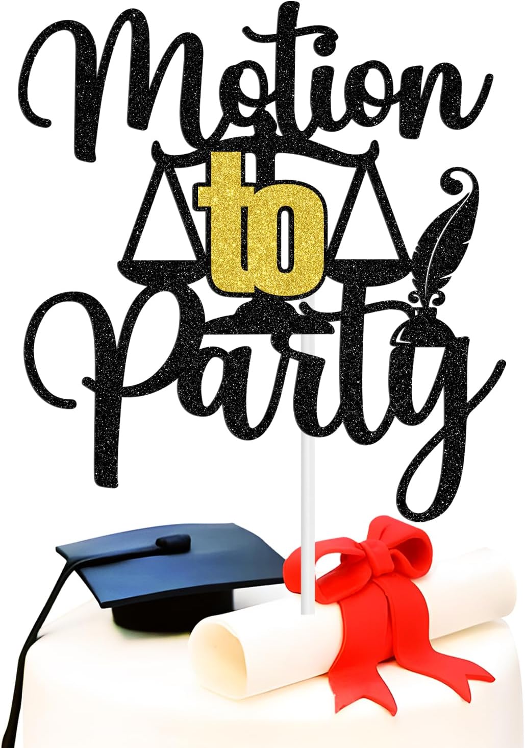 Amazon.com: Motion to Party Cake Topper, Congrats Lawyer, Born to Argue ...