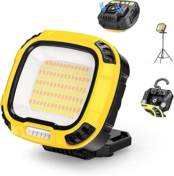 Smiling Shark Arbeitsleuchte LED Werkstattlampe Wiederaufladbar