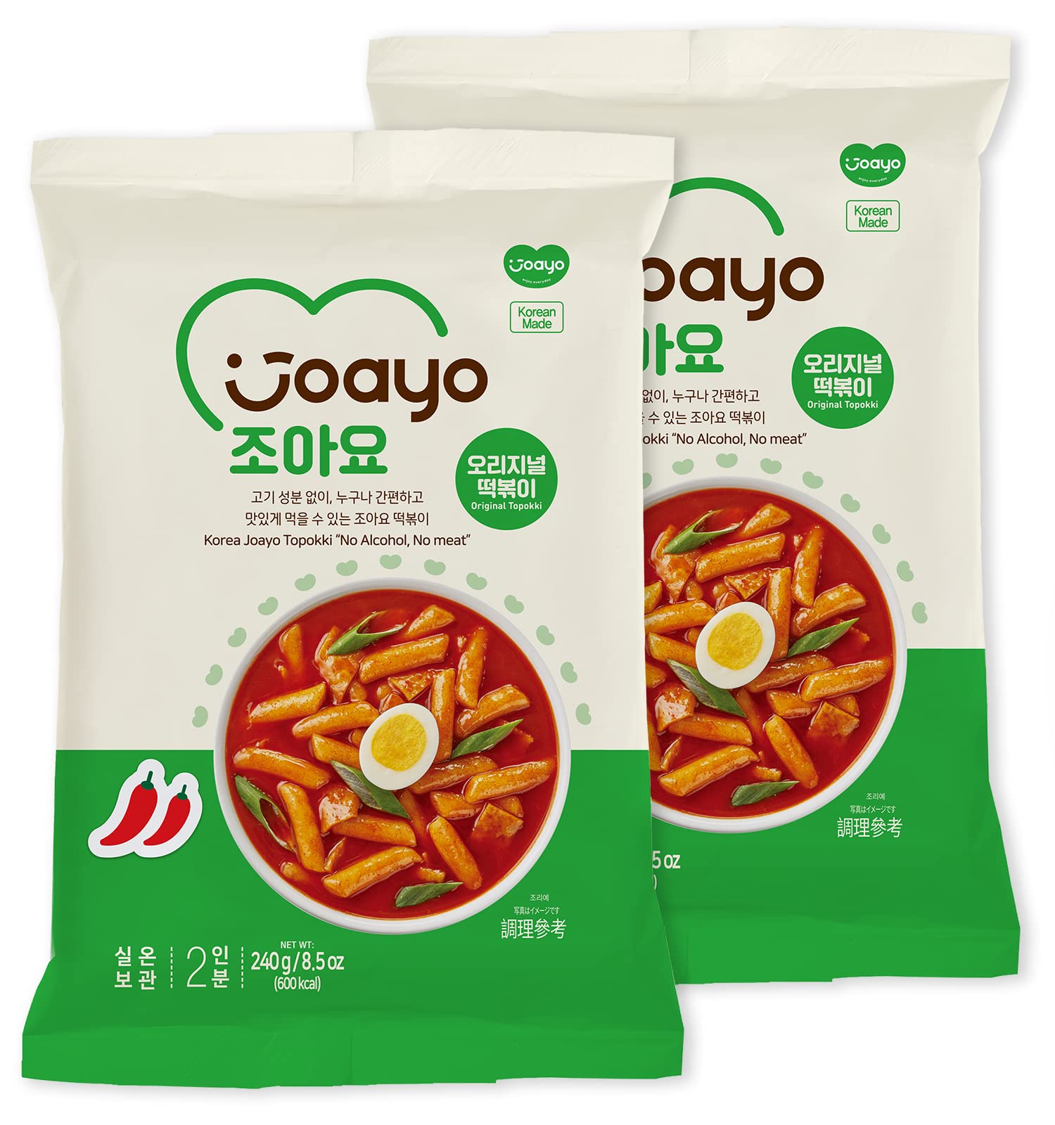 Buy JOAYO Original Tteokbokki Rice Cakes w/Sweet & Spicy Traditional ...