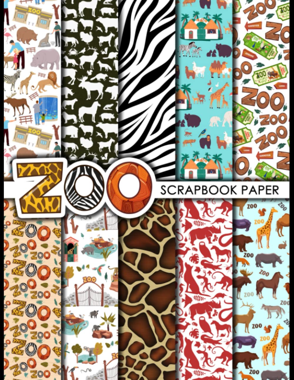 Zoo Scrapbook Paper: 20 Double Sided Sheets 8.5 x 11 for Scrapbooking ...