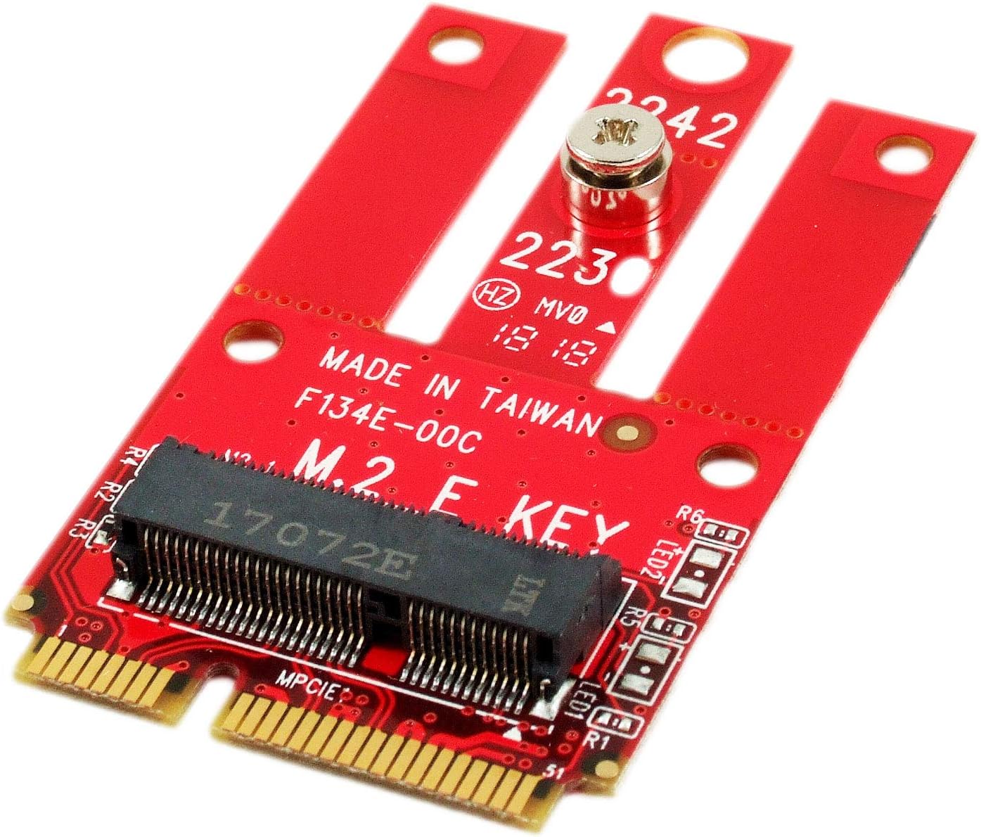 Amazon.com: Ableconn MPEX-M2WL Mini PCIe Adapter with M.2 Key E Slot ...