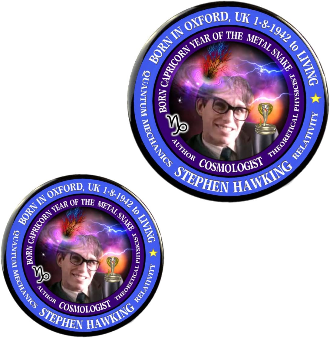 Amazon.com: Stephen Hawking Scientist Born Capricorn Zodiac Metal Snake ...