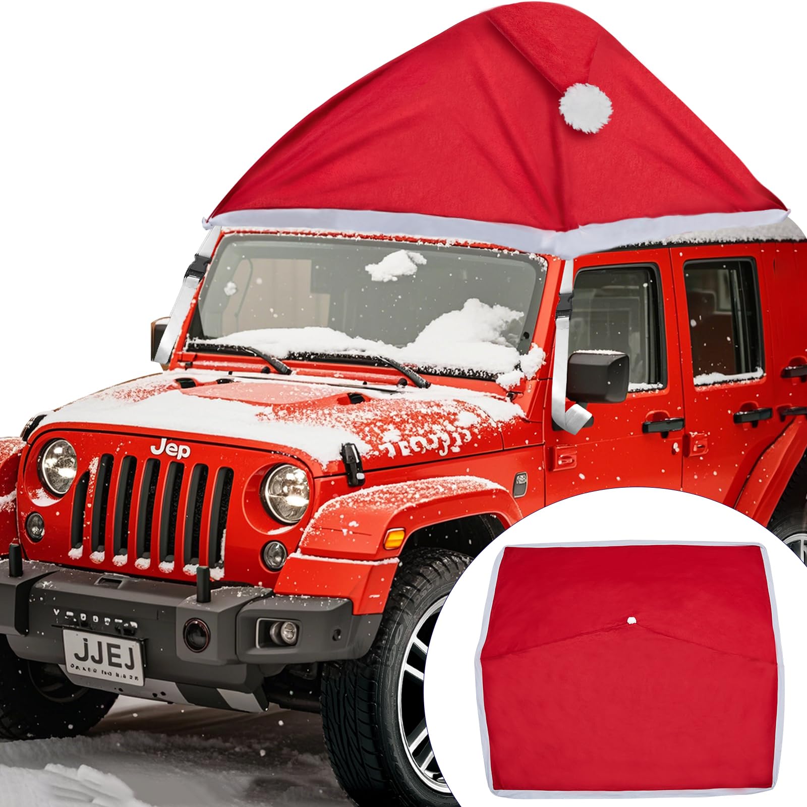 Amazon.com: Angooni Festive Car Christmas Hat - 79”L x 74”W Christmas ...