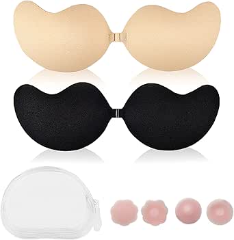 Upgraded Mango Cup Type Sticky Bra Invisible Backless Strapless ...