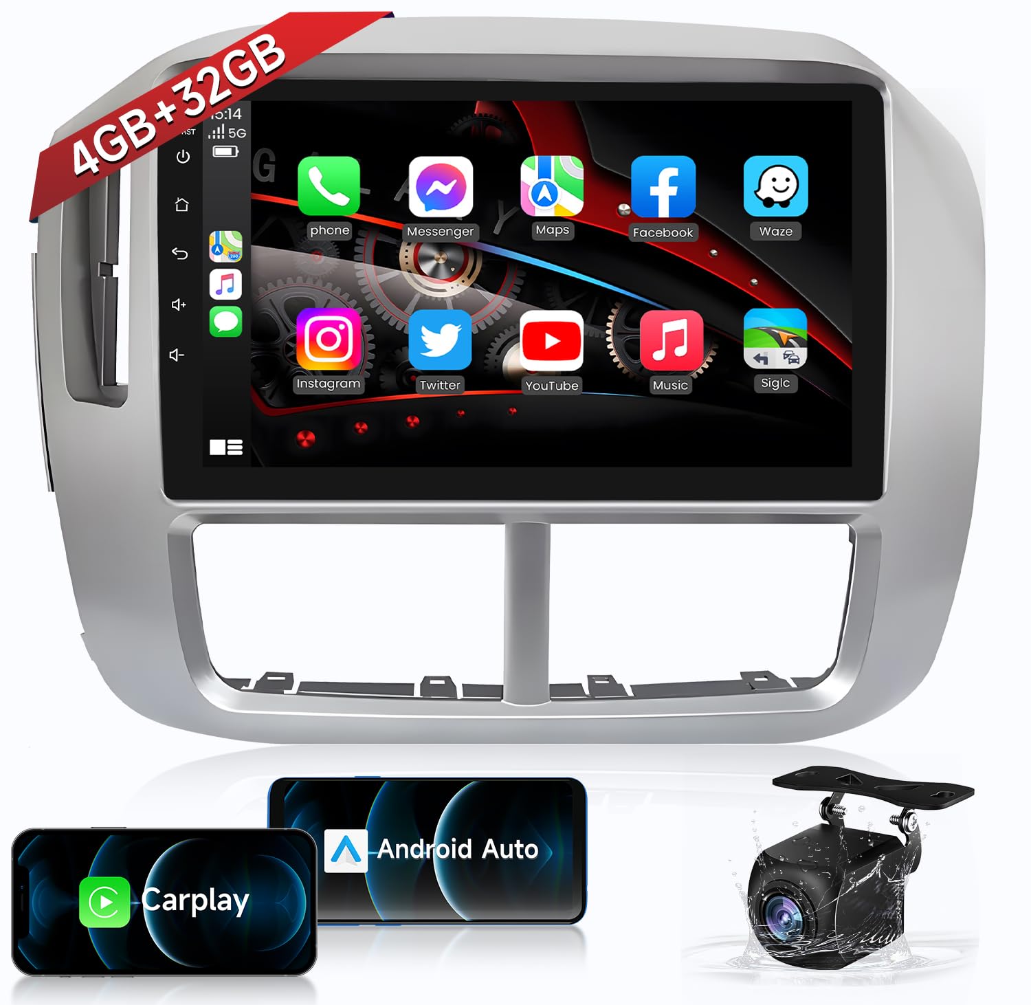 Amazon.com: 5G WiFi 8 Core Car Radio Stereo for Honda Pilot 2006-2008: ...