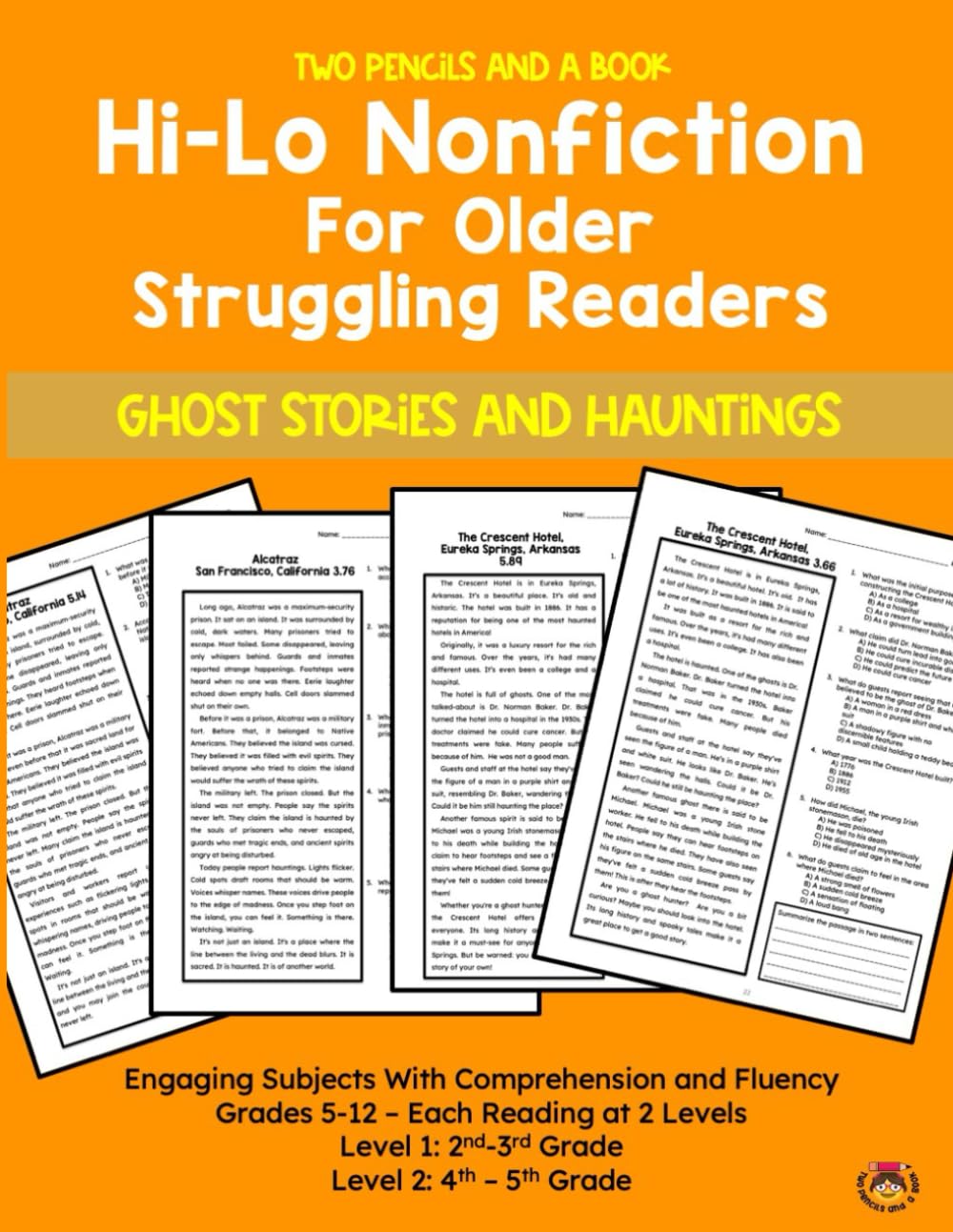 Hi-Lo NonFiction for Older Struggling Readers with Comprehension and ...