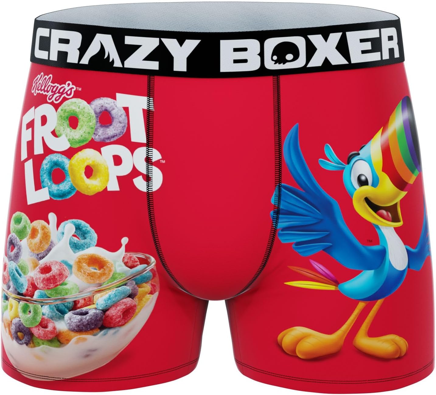 CRAZYBOXER Kellogg's Toucan Sam Men's Boxer Briefs (Creative Packaging)