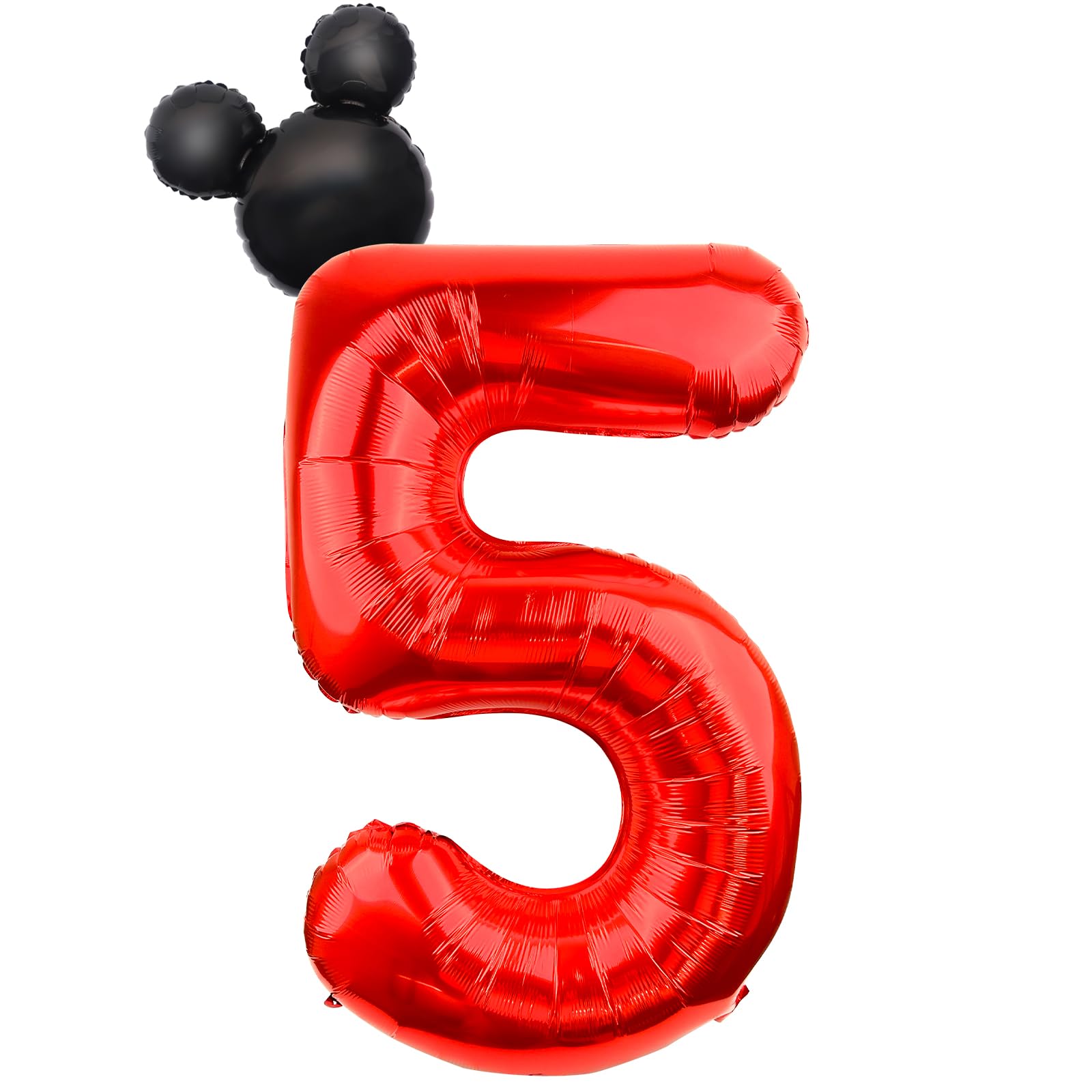Snapklik.com : LEBERY 40 Inch Mouse Number 5 Balloon Mini Mouse Head ...