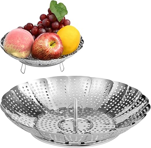 Vicloon Vegetable Steamers Basket for Cooking, Steamer Basket Stainless ...