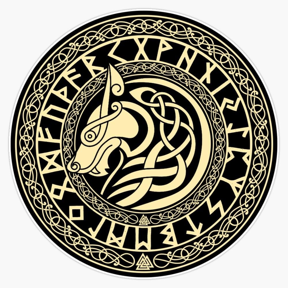 Amazon.com - Viking Wolf Sticker Vinyl Decal Bumper Sticker 5"