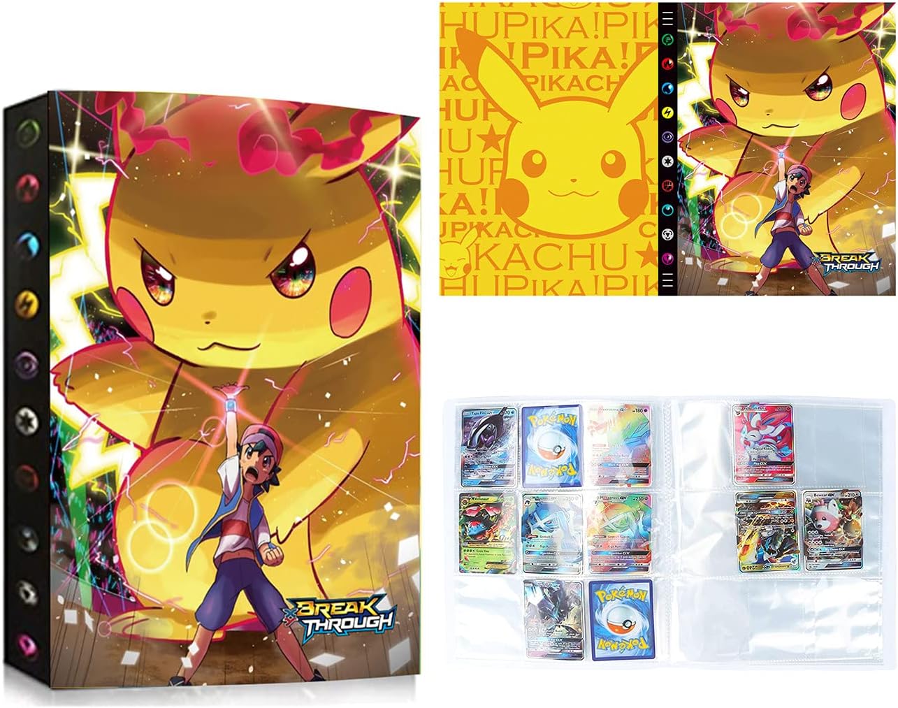 Card Folder Album Card Holder Binder Compatible with Pokemon, Trading ...