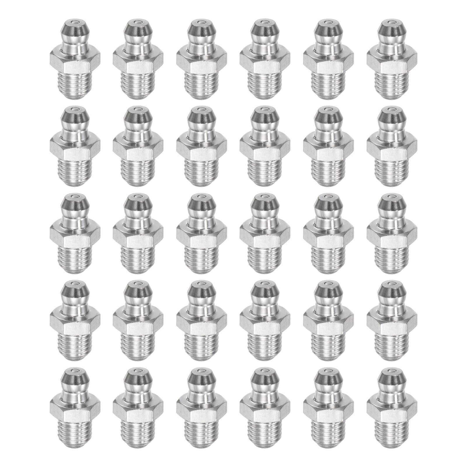 Amazon.com: uxcell 304 Stainless Steel Straight Grease Fitting M8 x 1mm ...