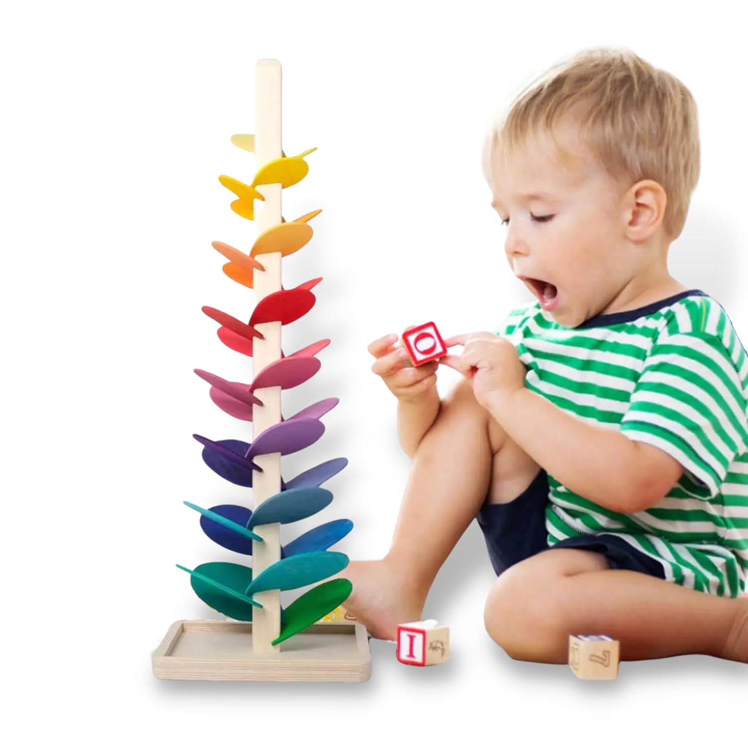 Buy Wooden Music Tree Toy for Kids, Rainbow Musical Tree Kit Gifts ...