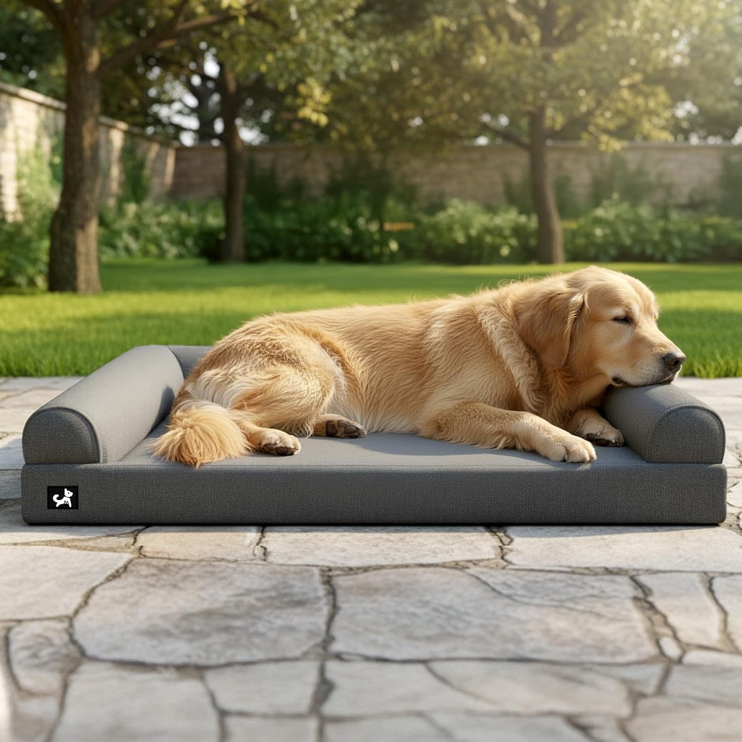 Amazon.com : Sytopia 42" Orthopedic Dog Bed for Large Dogs, Waterproof ...