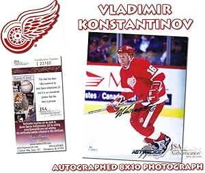 Vladimir Konstantinov Autographed Photo - 8x10#H75676 - JSA Certified ...