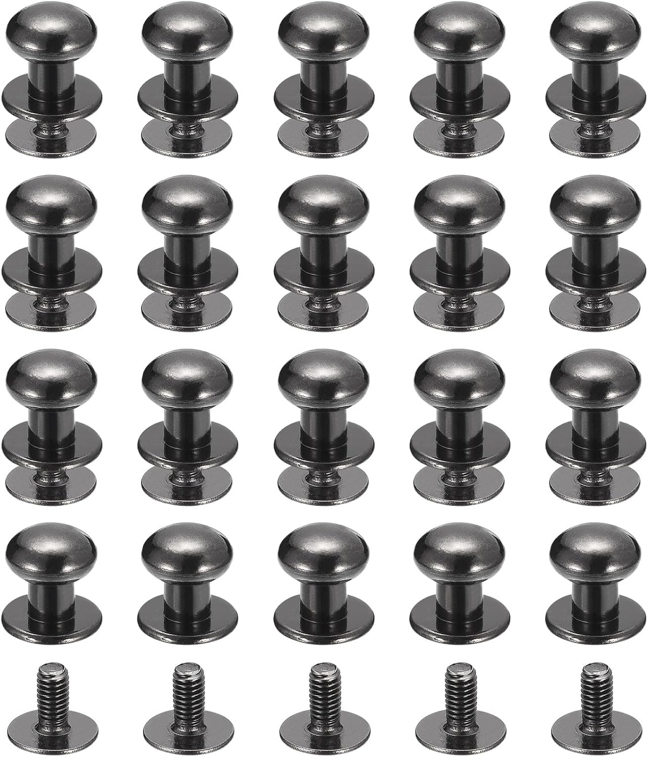 Amazon.com: uxcell 8mm Ball Head Stud Rivets Screw Back, 50Pack Round ...