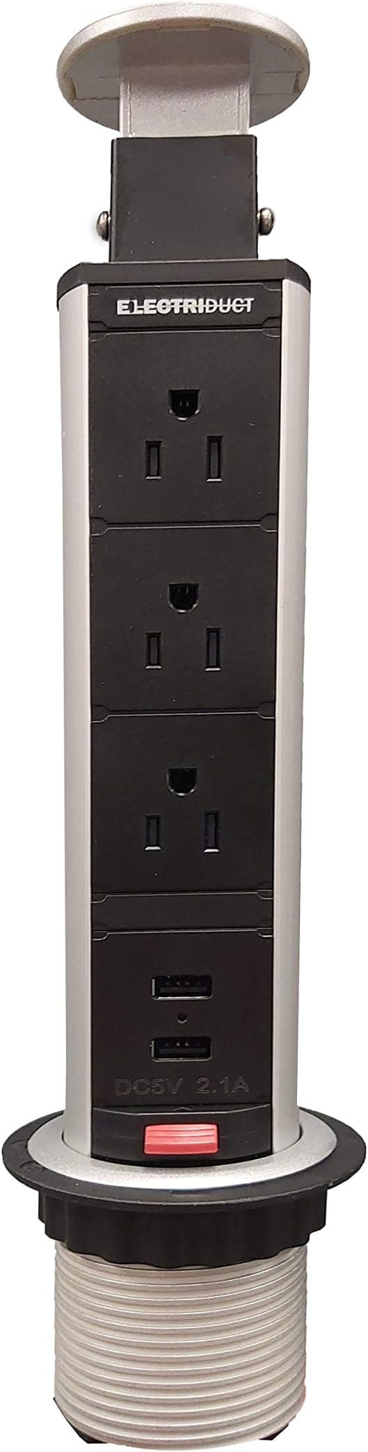Amazon.com: Mini Pop-Up Power Center with 3 AC Outlets + 2 USB (2.1A ...