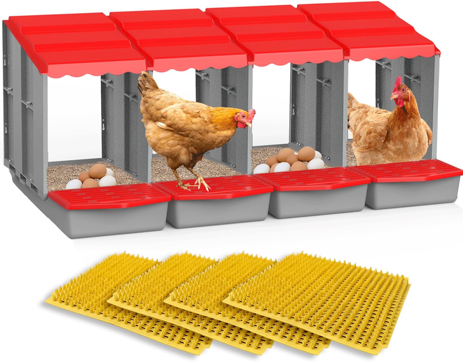 Amazon.com: DETODDA Chicken Nesting Boxes, Nesting Boxes for Chickens ...