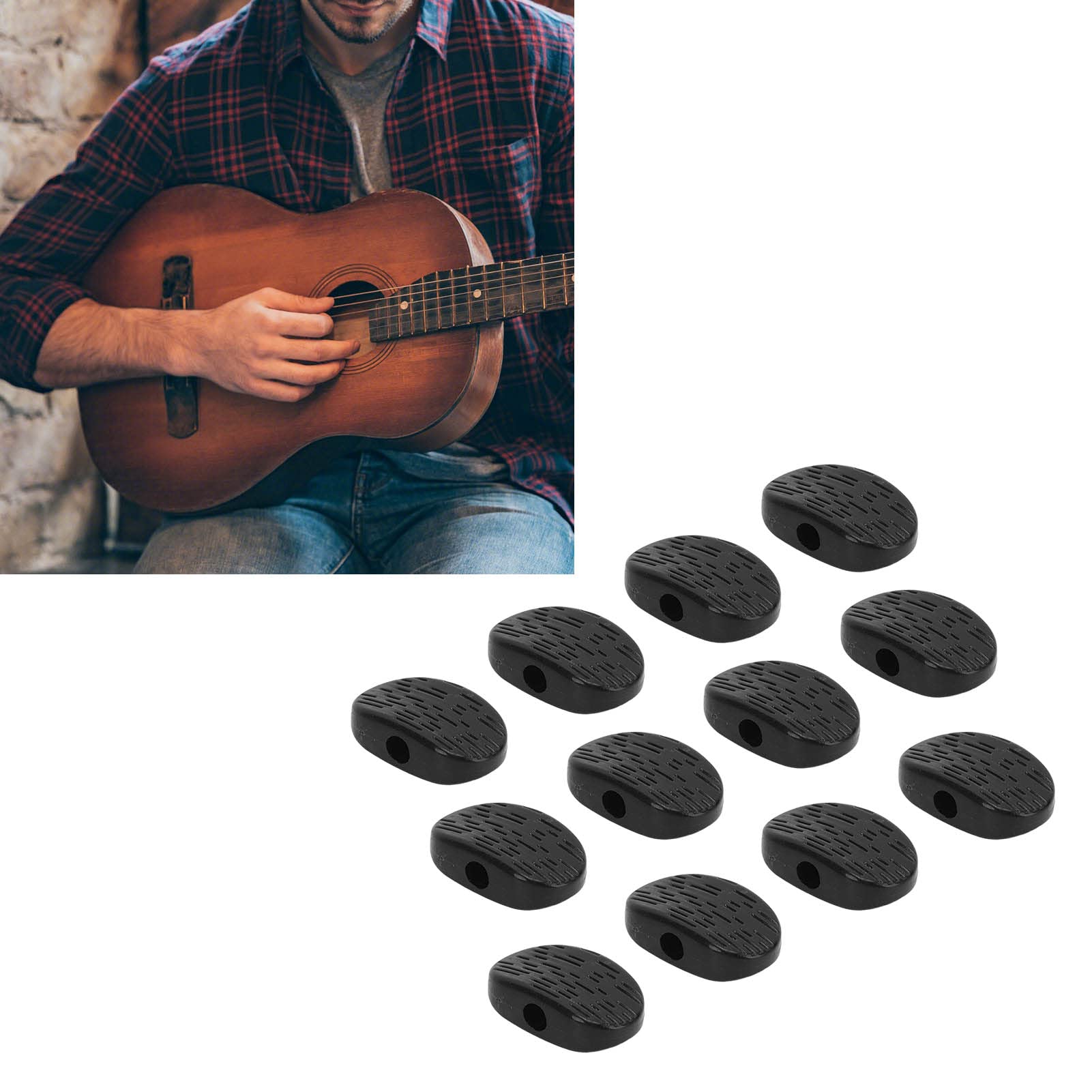 Snapklik.com : Tuning Peg Button, 12Pcs Plastic Guitar Tuner Machine ...