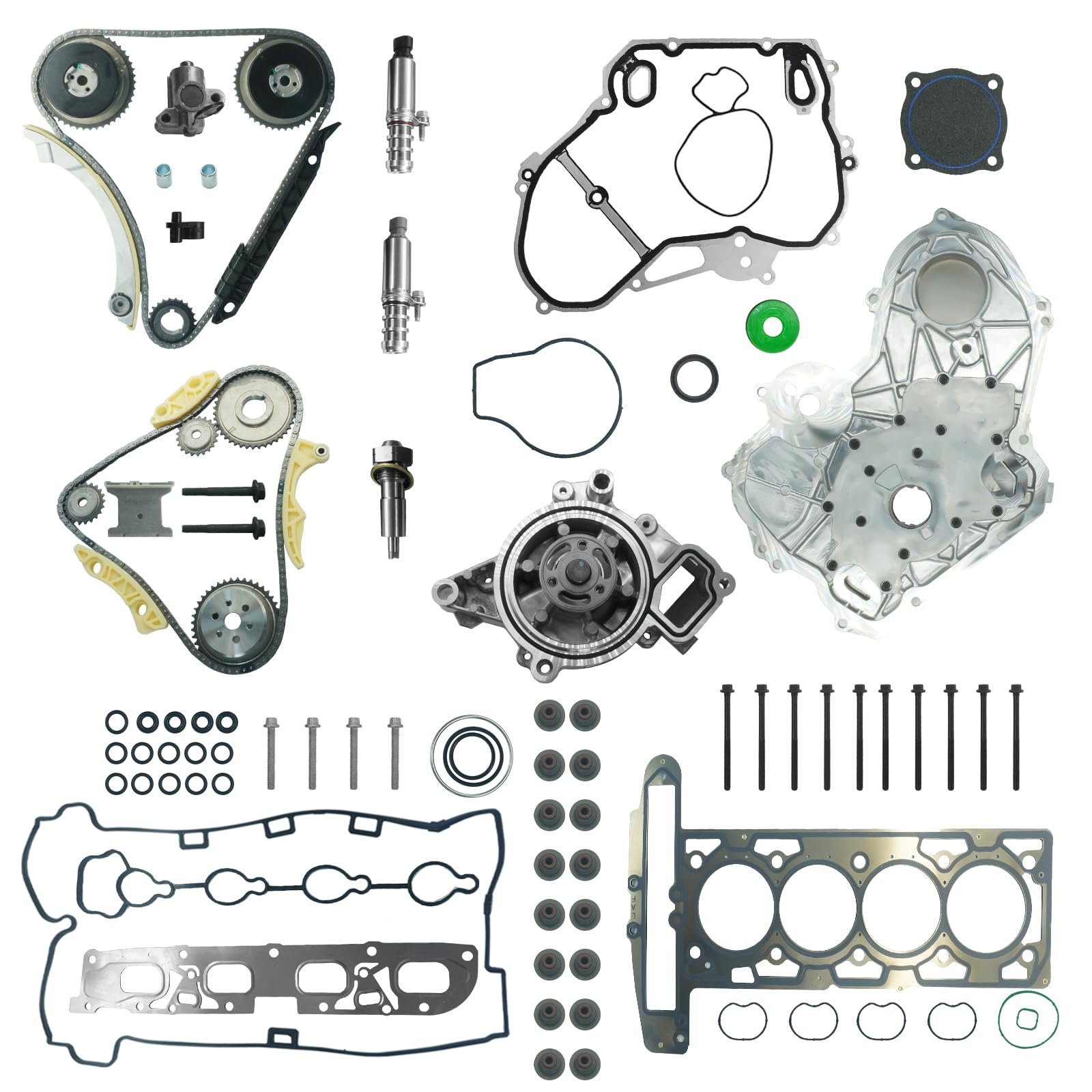 Amazon.com: 9-4201S Engine Timing Chain Kit with Water Pump, Oil Pump ...
