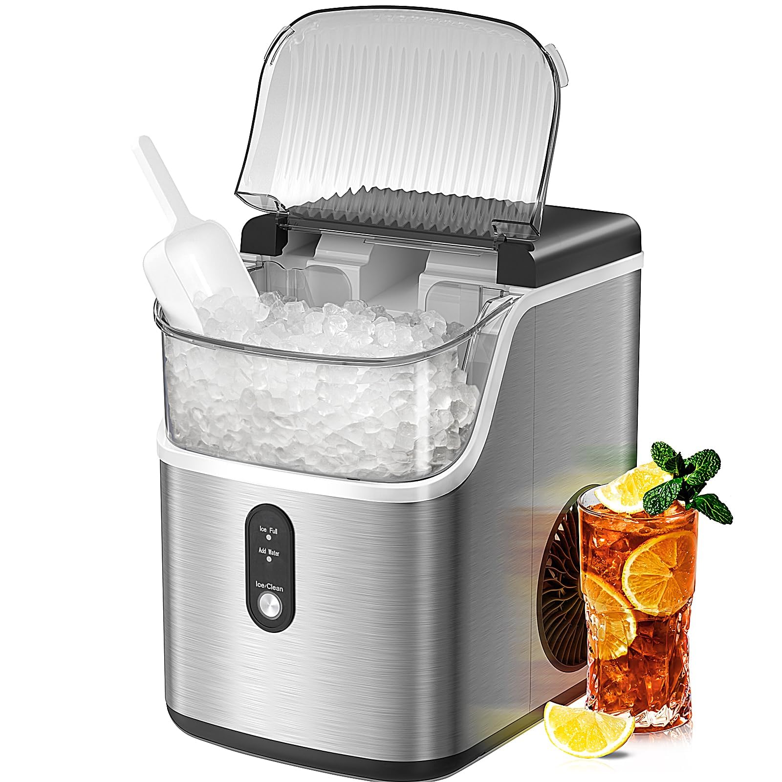 Nugget Countertop Ice Maker with Soft Chewable Pellet Ice, Pebble ...