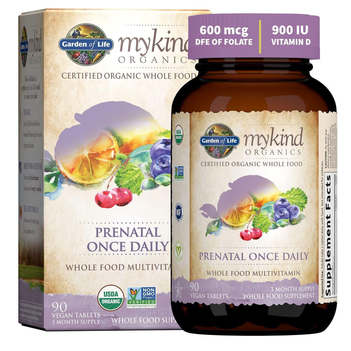 Snapklik.com : Garden Of Life Organics Prenatal Vitamin: Folate For ...
