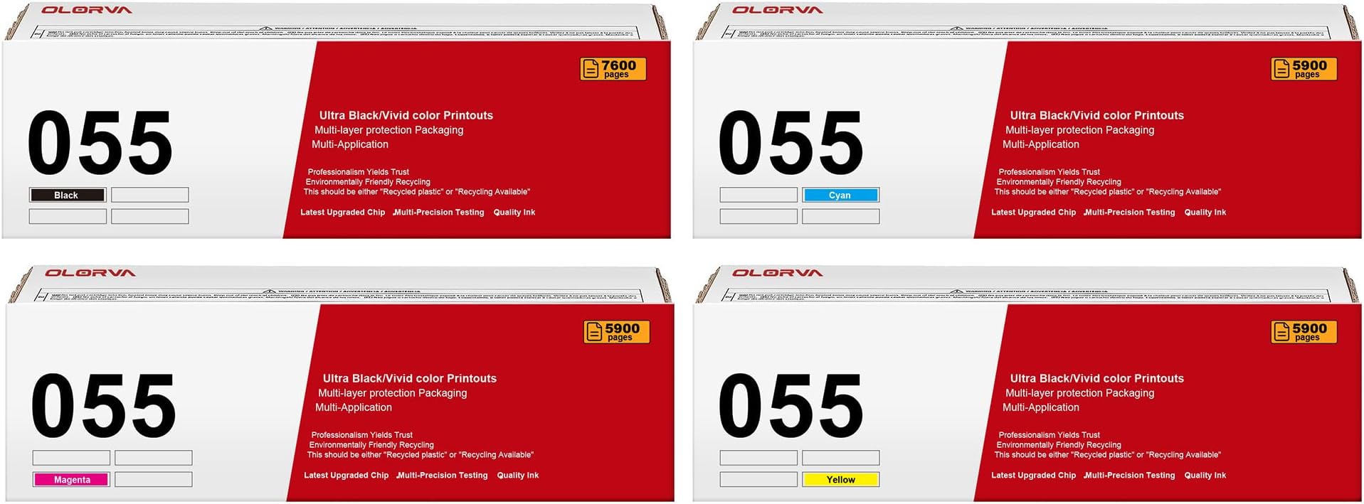 Amazon.com: 055H Toner Cartridge Set MF743cdw: High Yield Replacement ...