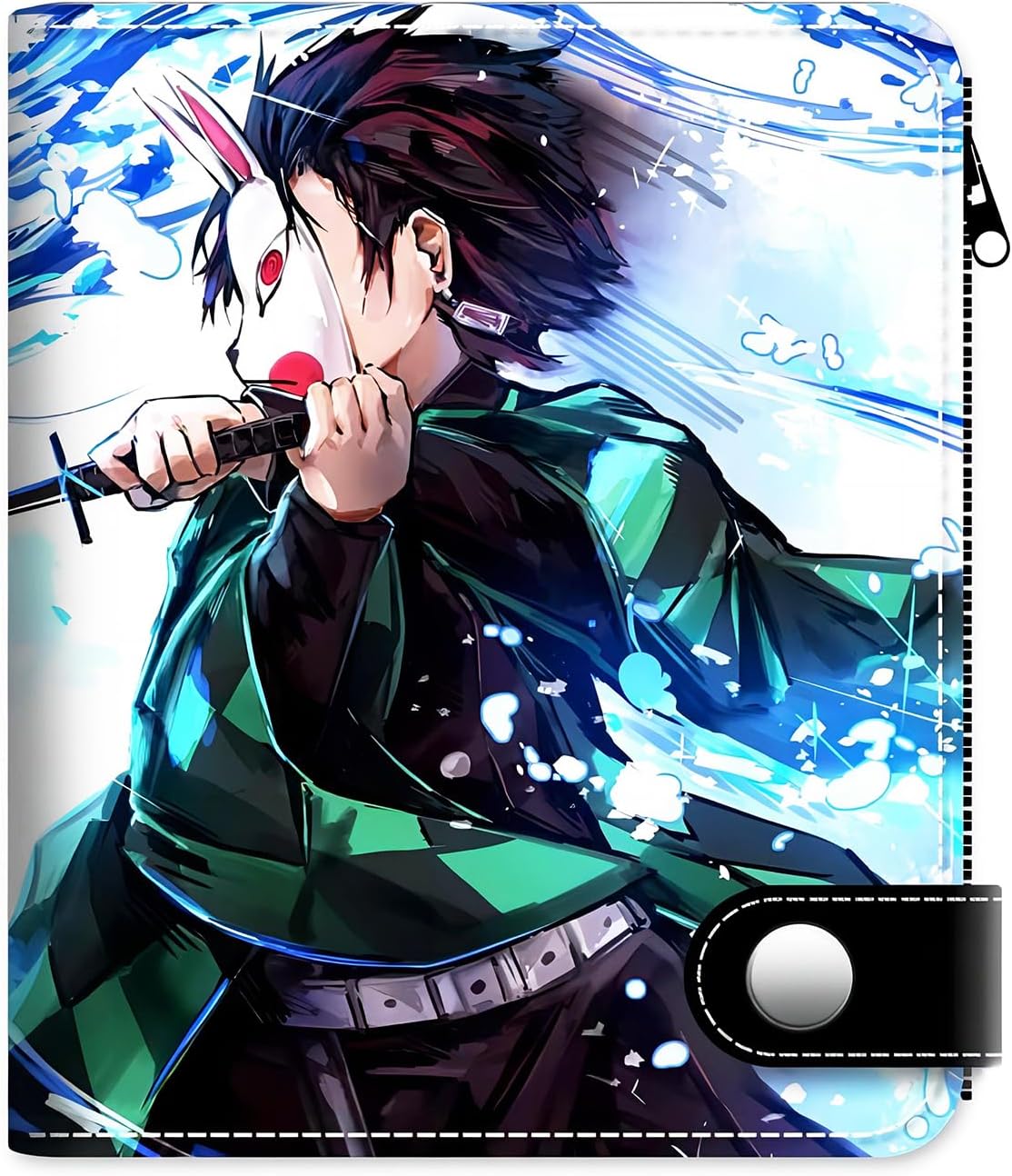 Amazon.com: GGJQQDM Anime Deamon Cosplay Slayer Wallet Folded Leather ...