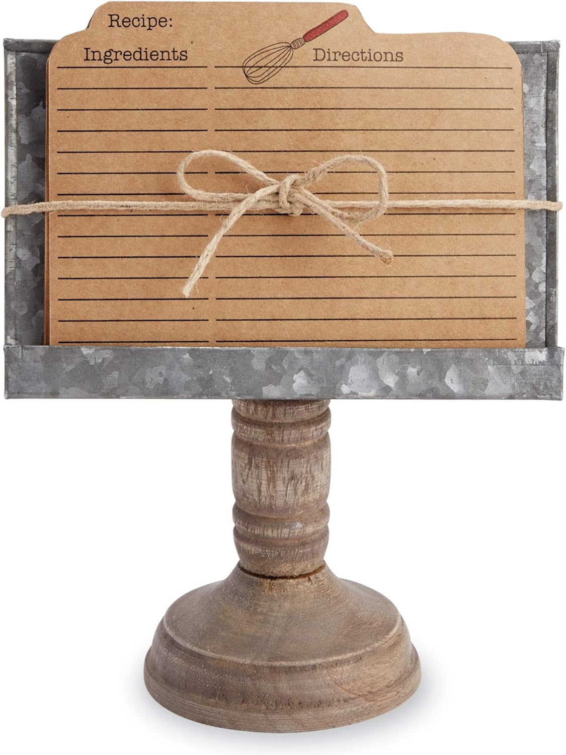 Amazon.com: Mud Pie Stand Recipe Card Holder, 8" x 6 1/2", Gray, brown ...