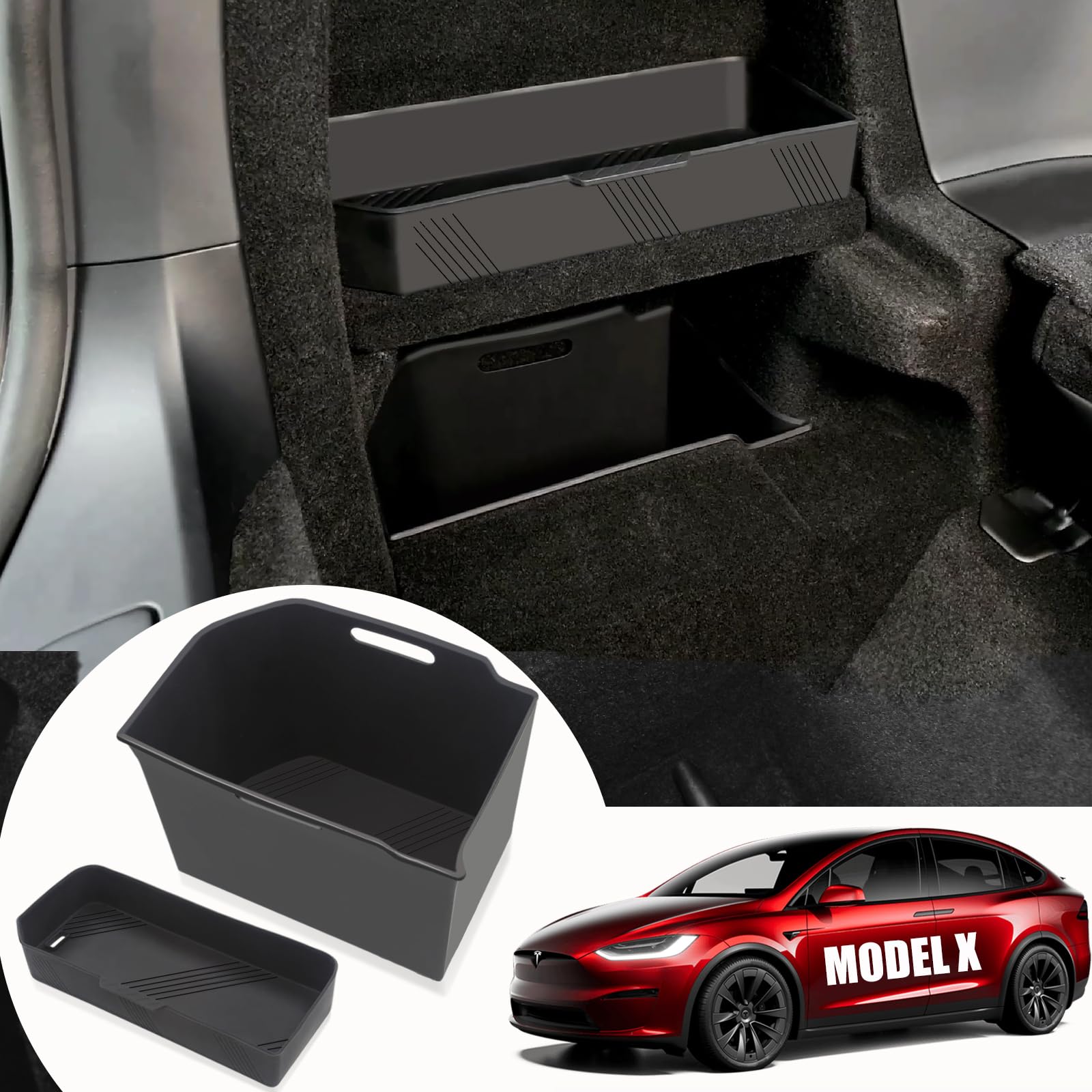 Snapklik.com : Rear Trunk Storage Box For Tesla X - Rear Trunk Left ...