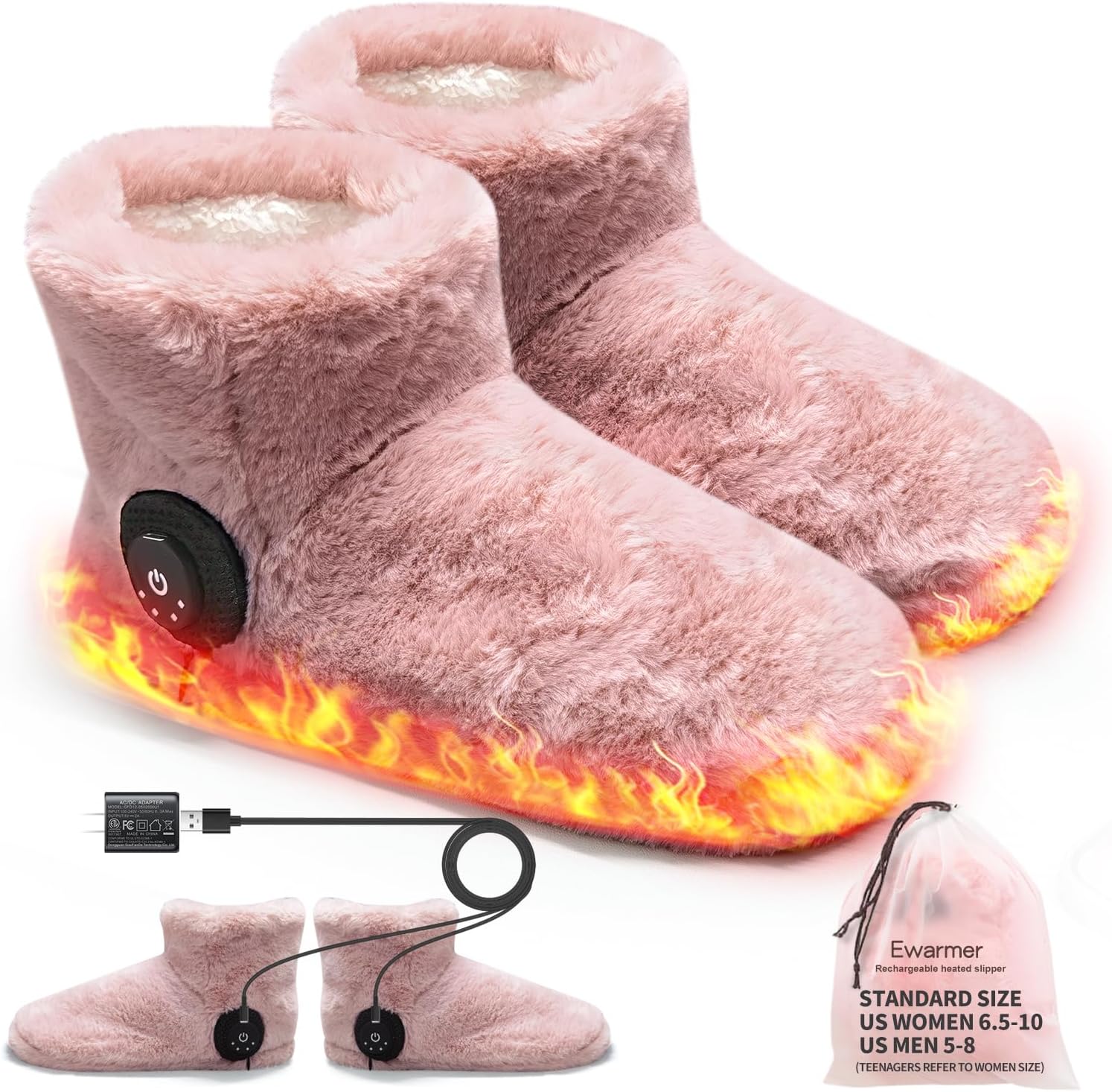Amazon.com: Ewarmer Rechargeable Heated Boots Foot Warmer for Cold Feet ...