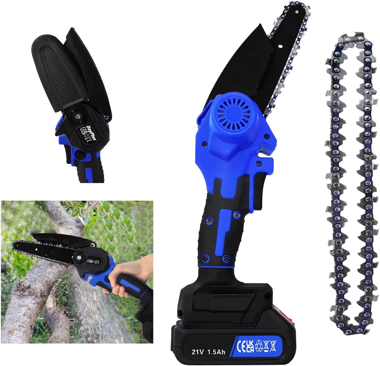 Amazon.com: Brushless Chainsaw Battery Powered - Cordless Electric ...