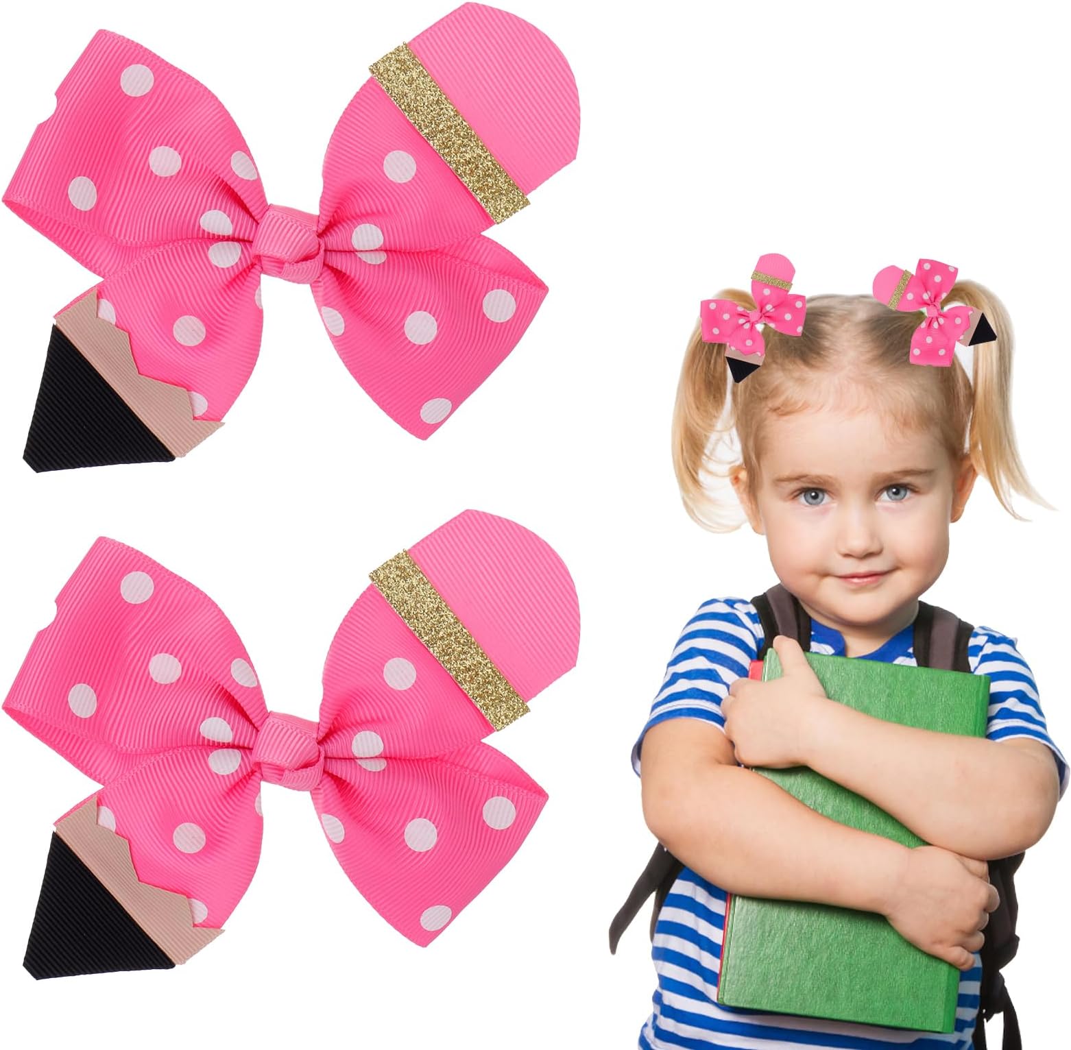 Amazon.com : Burgundy Sequin Bow Hair Clips for Girls Large Red Cheer ...