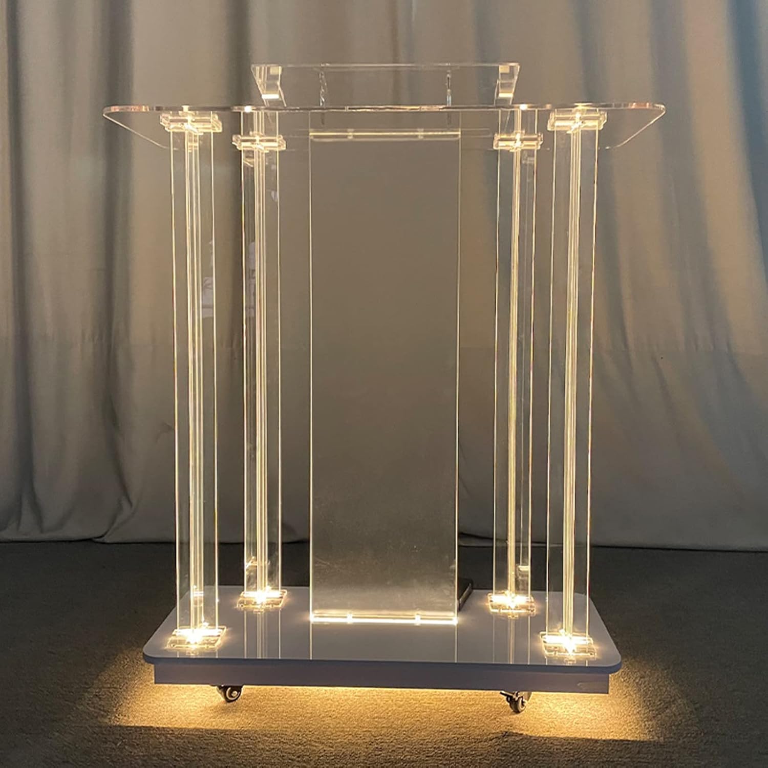 Amazon.com: Pulpits for Churches, Tempered Clear Glass Podium, Podium ...
