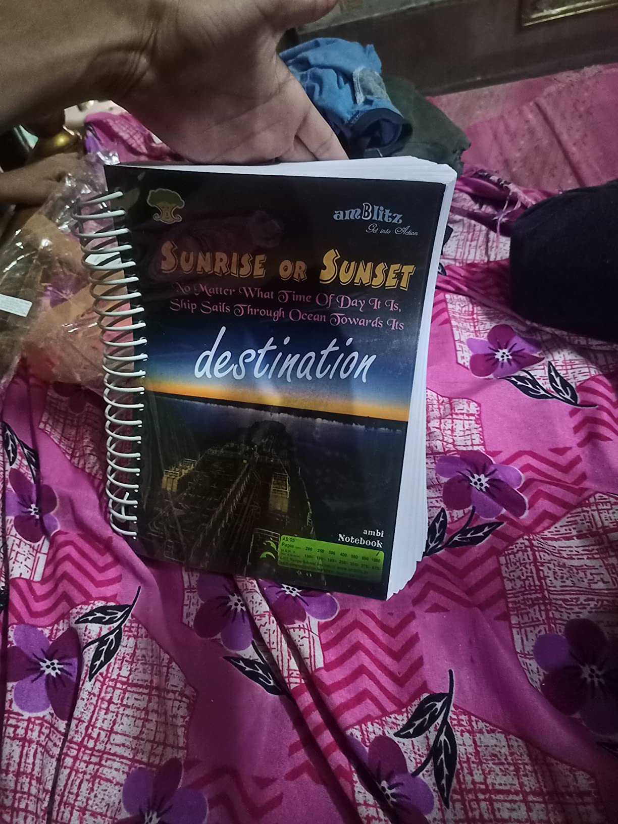 Amblitz 1000 Pages Mega Spiral Notebook - (Unruled, A4 Size) : Amazon ...