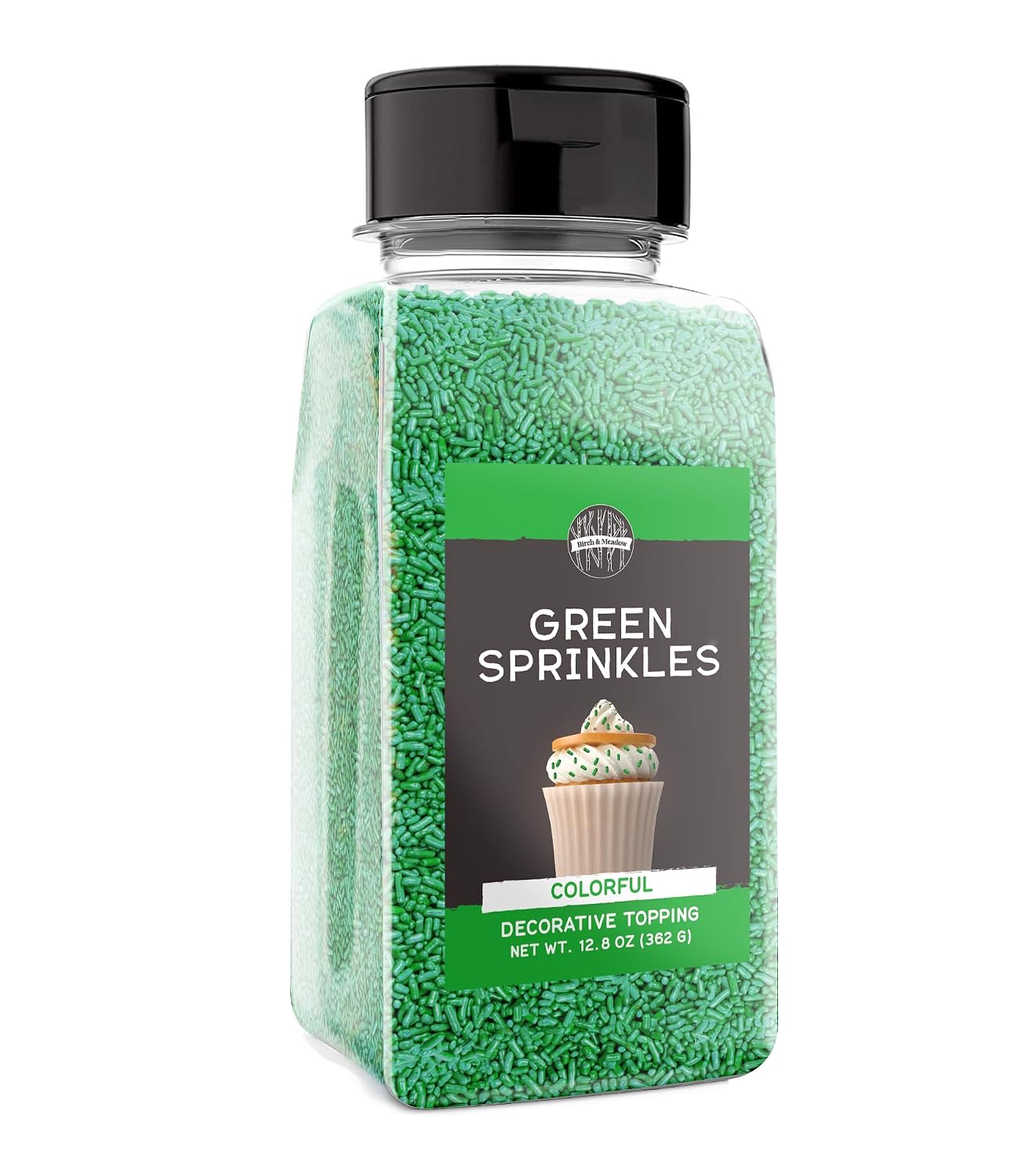 Amazon.com: Birch & Meadow Green Sprinkles,12.8 oz, Fun & Decorative ...