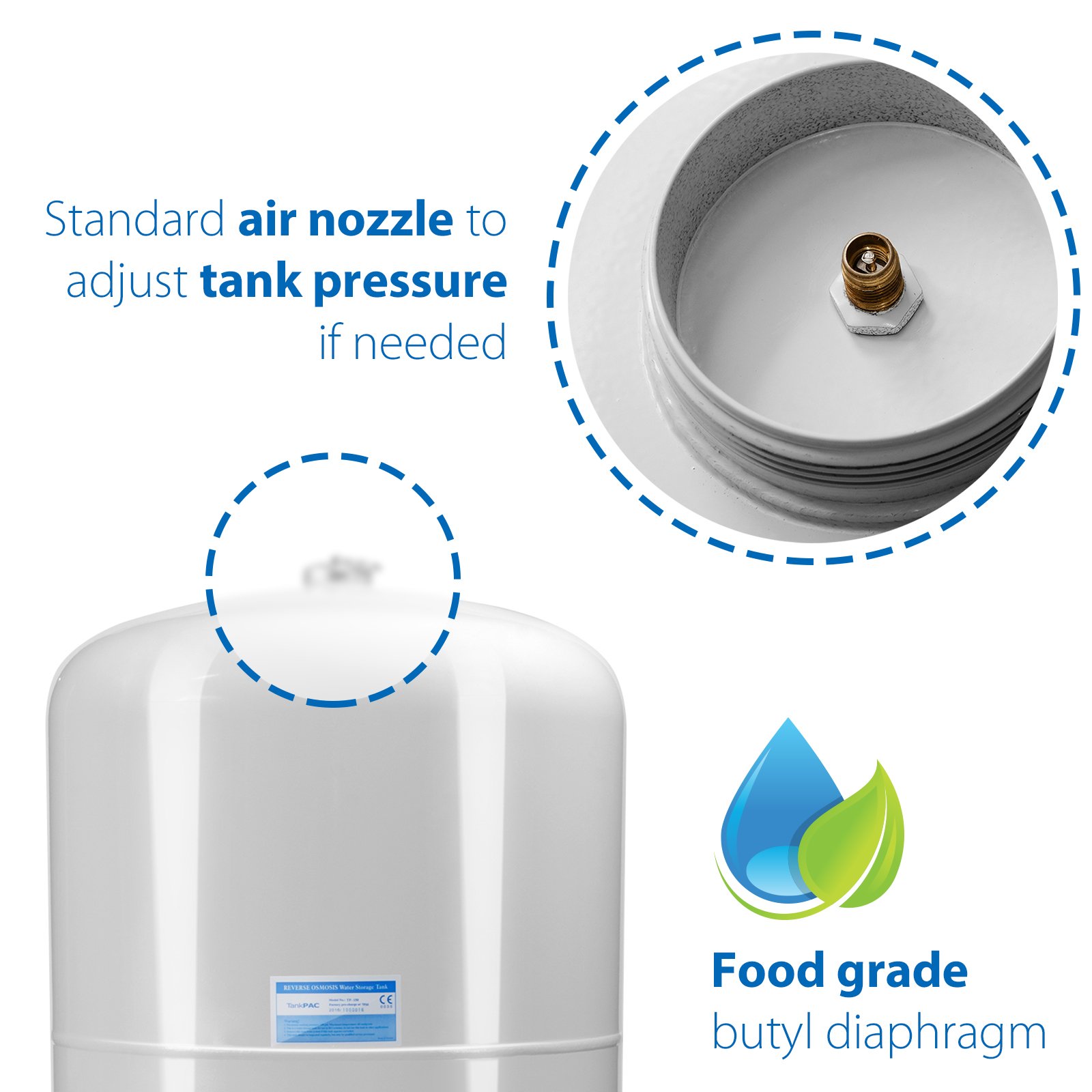 Snapklik.com : iSpring T40M 40 Gallon Pre-Pressurized Water Storage ...