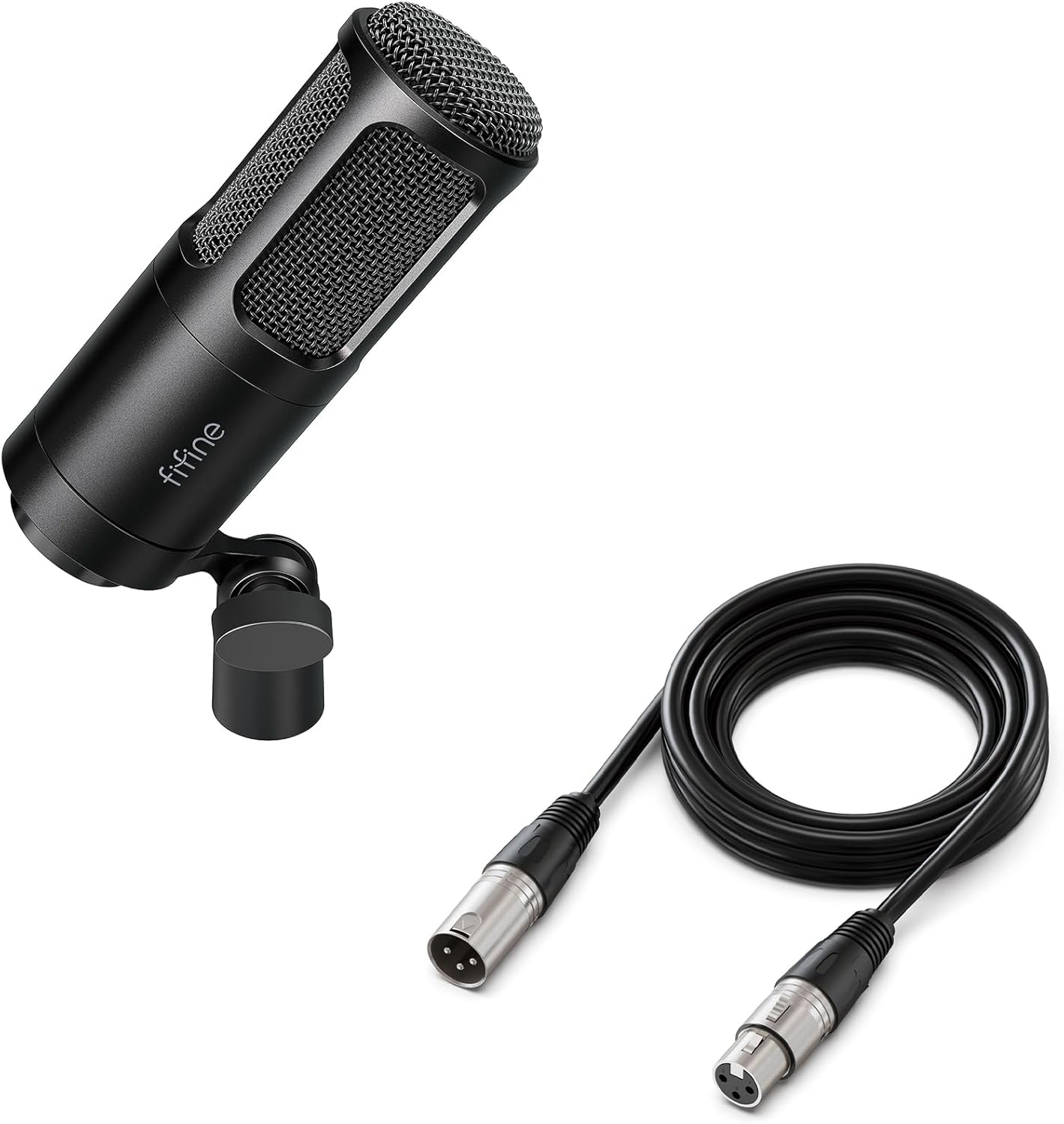 Amazon.com: FIFINE XLR Dynamic Microphone with XLR Cable Set, Podcast ...