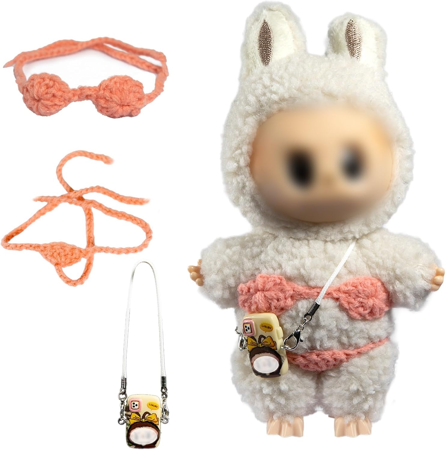 Amazon.com: Clothes for LABUBU Doll (NO Doll),Outfit for LABUBU,Clothes ...