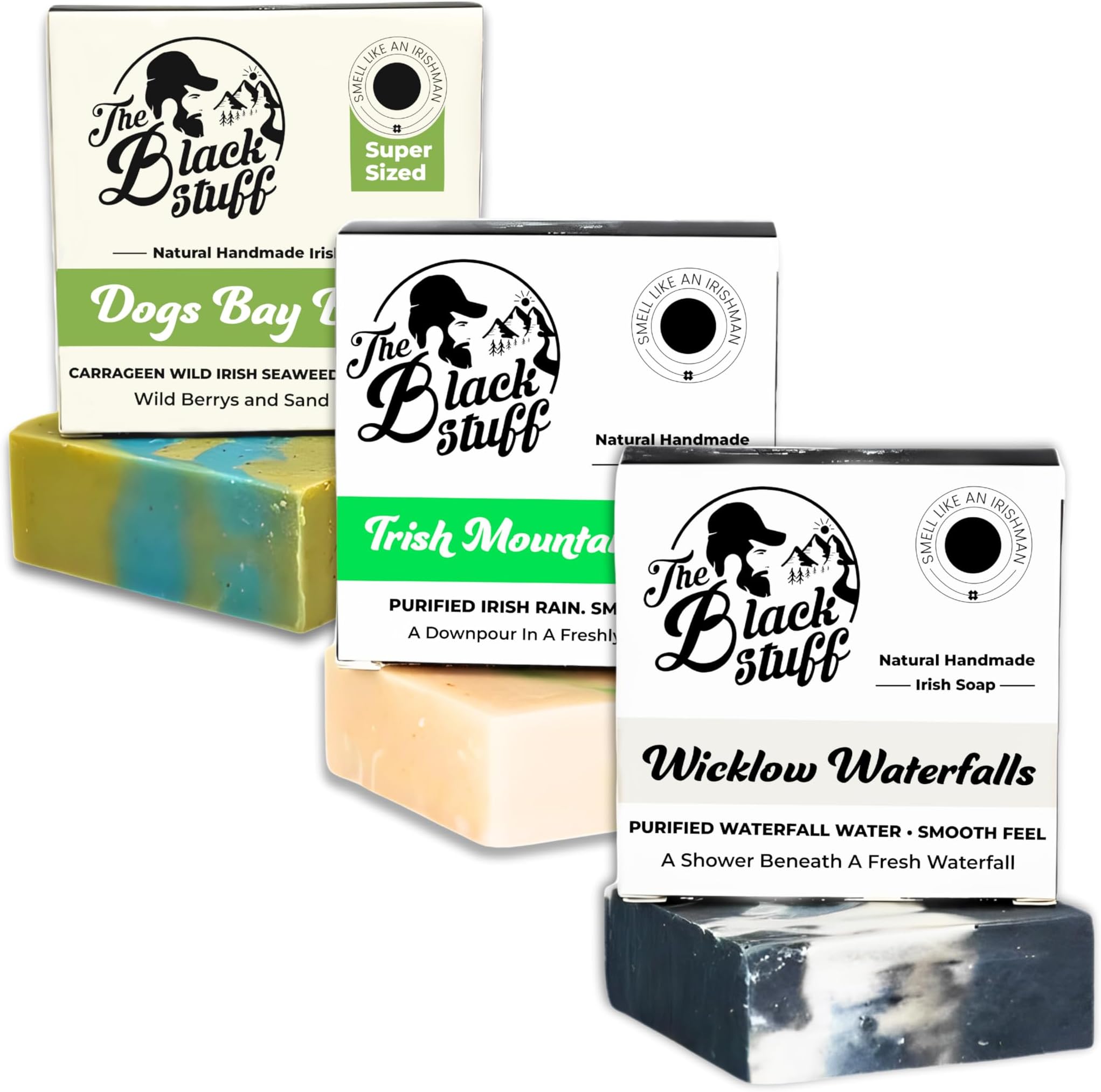 Amazon.com : The Black Stuff All Natural Bar Soap for Men Handmade Cold ...