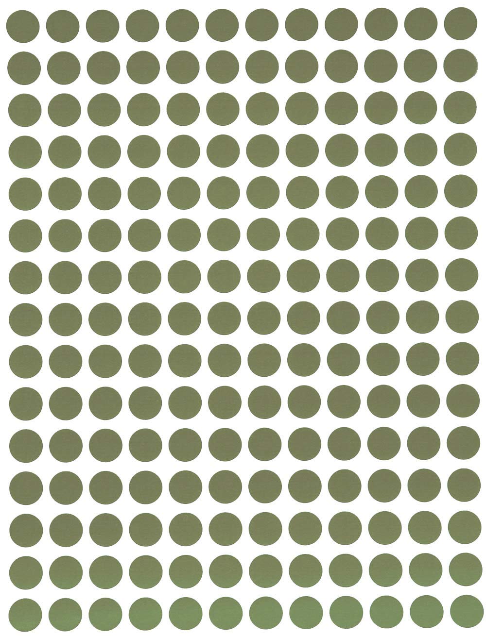 Royal Green Dot Sticker 8mm Color Labels in Olive Green 2520 Pack ...