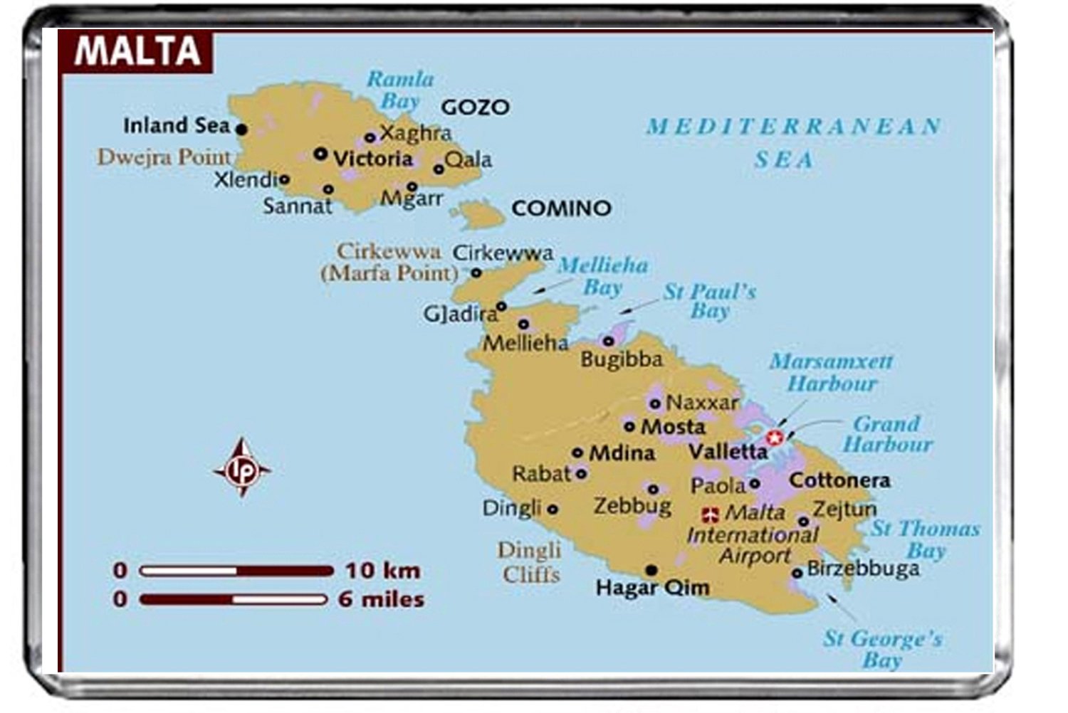 MALTA MAP REFRIDGERATOR MAGNET : Amazon.co.uk: Home & Kitchen