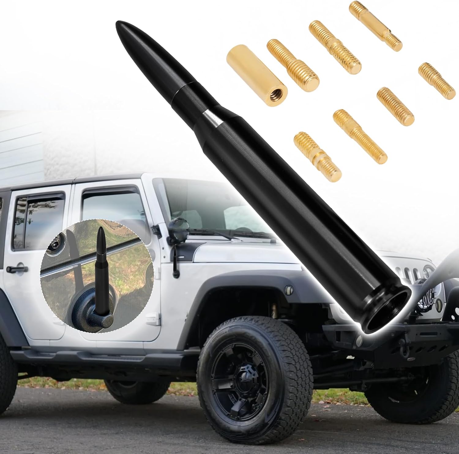 Amazon.com: AMSPRAC Universal Car Bullet Antenna Replacement,Car Truck ...