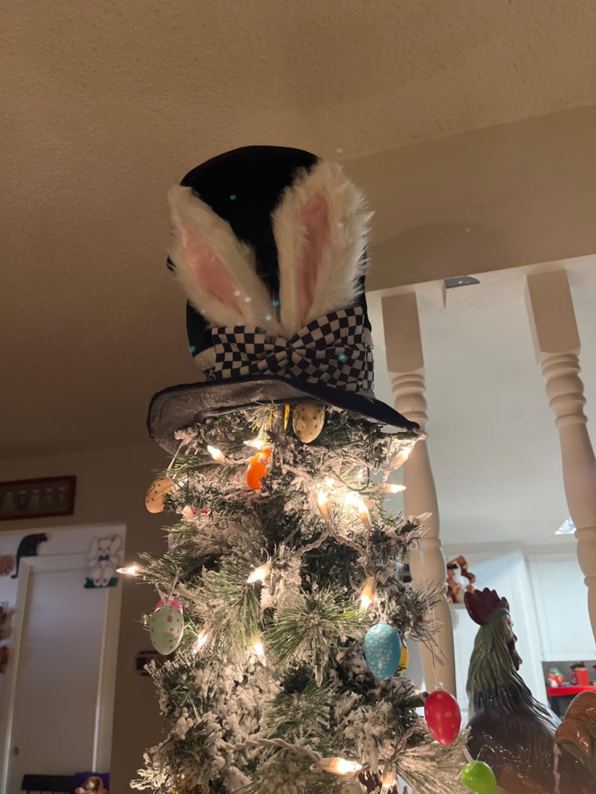 Amazon.com: LKQBBSZ Easter Costume Bunny Hat Bunny Ear Top Hat Plush ...