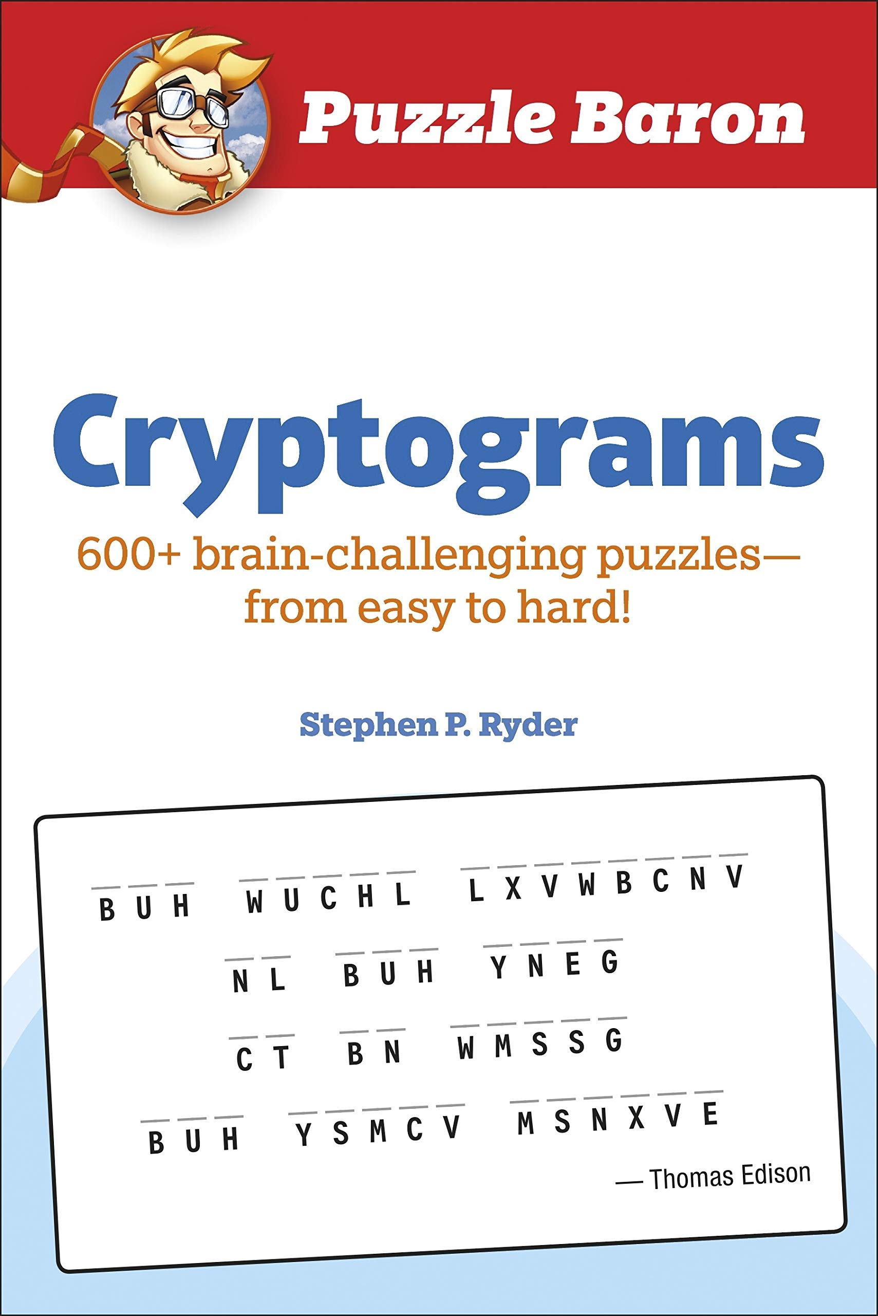 Amazon.com: Puzzle Baron Cryptograms: 100 Brain-Challenging Puzzles ...