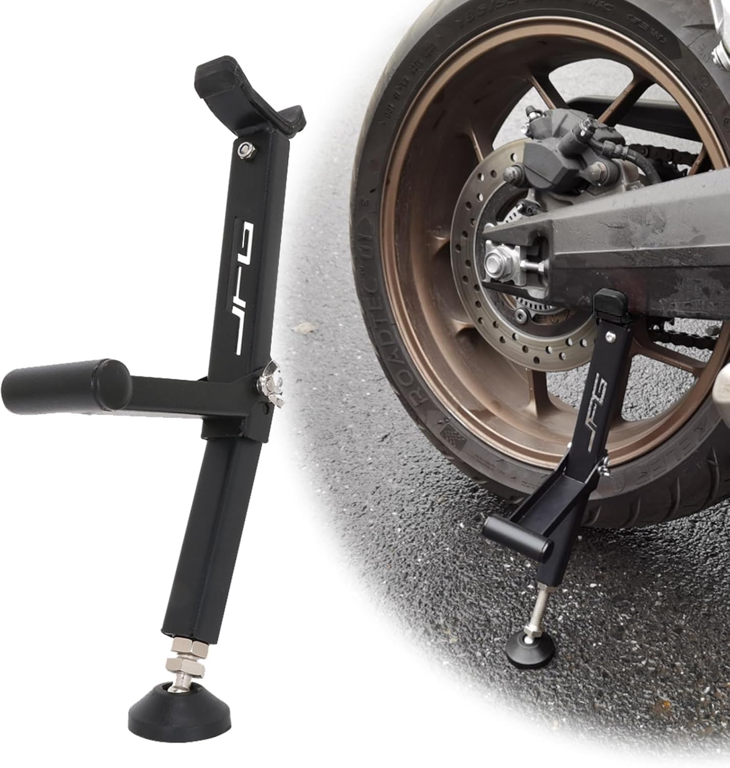 Snapklik.com : Motorcycle Rear And Front Wheel Lift Stand Trail Stand ...