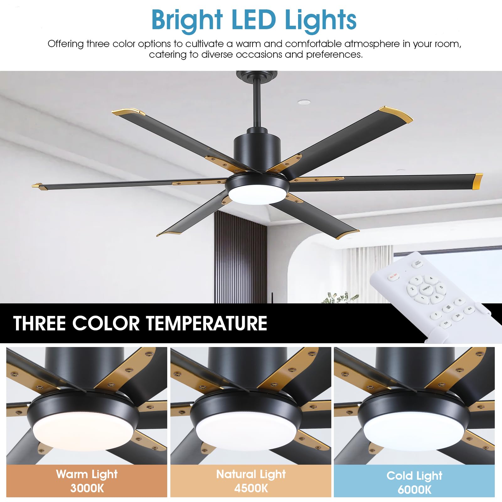 Snapklik.com : Kviflon 60 Inch Ceiling Fans