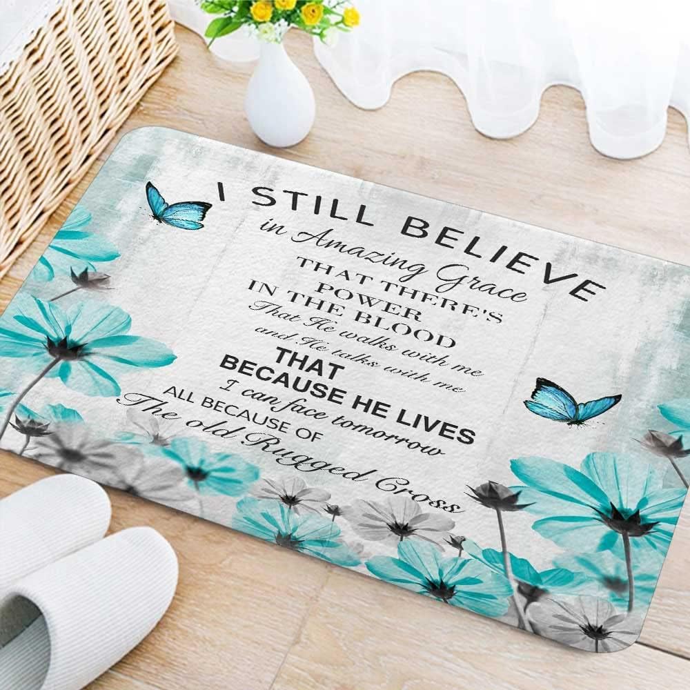 Amazon.com: Inspirational Quote Bathroom Rugs, Inspirational ...